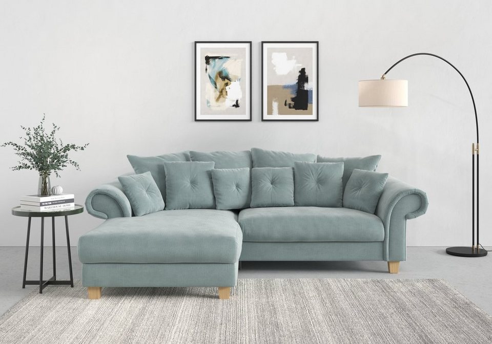 Home Affaire Ecksofa Queenie Ecksofa 2 Teile Sitzkomfort Zeitloses